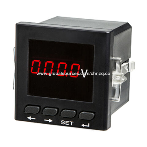 Buy Wholesale China Qy72-av Single Phase Panel Mounted Digital Ac Voltmeter Ce & Iec Pt Variable ...