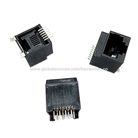 Buy Wholesale Taiwan Top Entry Modular Jack Pcb Connector M-type Smt ...