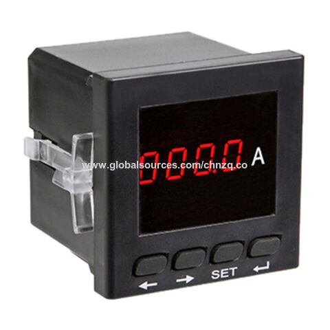 ChinaSingle phase ammeter mini multifunction digital LED panel meter CE ...