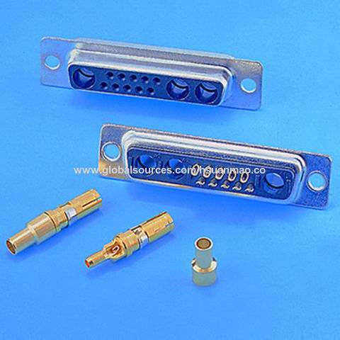 Buy Wholesale Taiwan D-sub Connector, Coaxial Power Crimp Type 3w3/5w1 ...