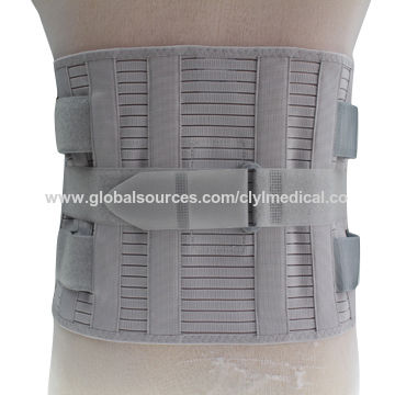 China Reinforced Breathable Elastic Lumbar Back Brace With Posterior ...