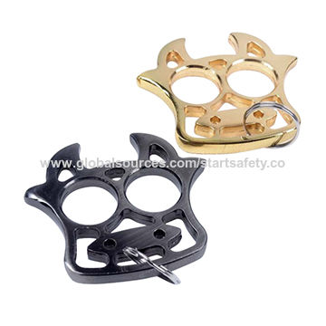 Buy Wholesale China Self Defense Knuckles Keychain In Bull Shape & Self ...