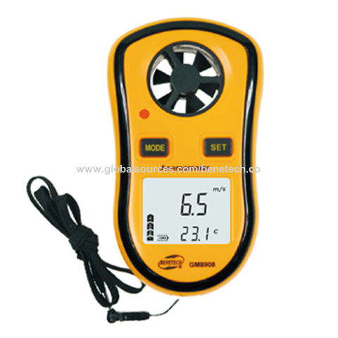 China Digital Anemometer, 0-30ms Air Velocity, -10-45°C Air Temperature ...