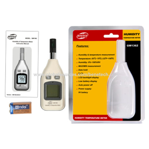Buy Wholesale China Temperature & Humidity Meters, -10-50°c, 5-98% Rh ...