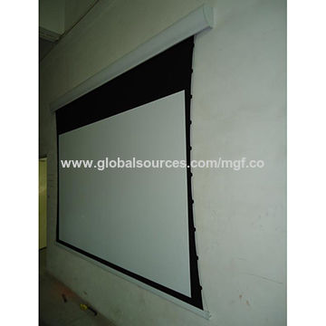 12v Trigger Tab-tension Projector Screen With Aluminium Case And Built ...