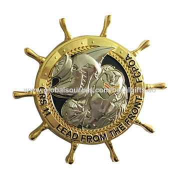 Buy Wholesale China Two Tones Embossed Metal Emblem & Embossed Metal ...