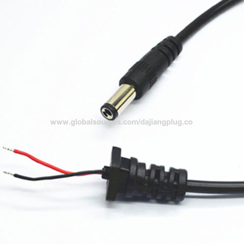 5.5mm Male DC Power Cords DC Male Plug Power Cable with Strain Relief ...