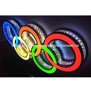 18 inches tall channel letters 3D signs with Installation template and ...