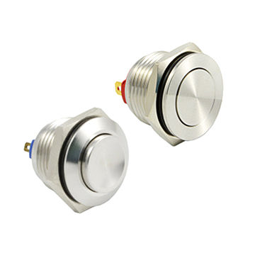 None LED light momentary IP67 waterproof dustproof metal pushbutton switch, Metal pushbutton ...