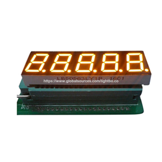 Buy Wholesale China 5-digit 0.56-inch Amber 7-segment Led Display ...