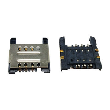 Buy Wholesale China Brass Shell Ni And Au Plated On Contact 1.5h Sim ...