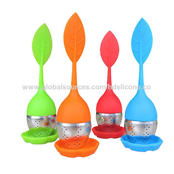 Buy Wholesale China Silicone Leaf Tea Strainer & Silicone Leaf Tea ...