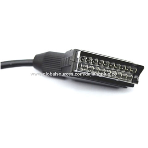 Buy Wholesale China Scart Cable,21-pin Mini Din To Scart Cable With ...