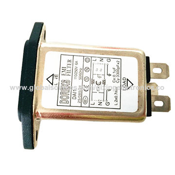 China Single Phase 3A 6A 10A 20A Fuse EMI Filter on Global Sources,EMI ...