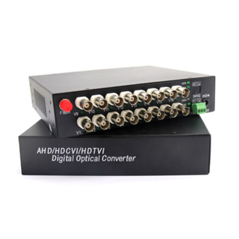 16-channel Video Digital Optical Converter 10/100/1000m Video Digital ...