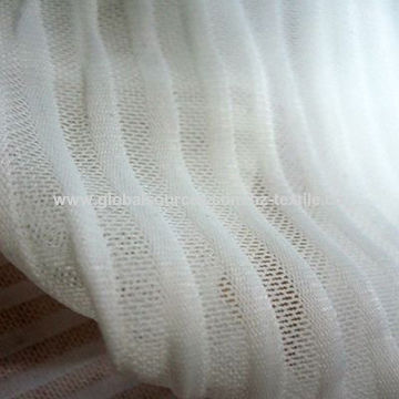 Buy Wholesale China Polyester Mesh Fabric With Stripe White Coor For ...