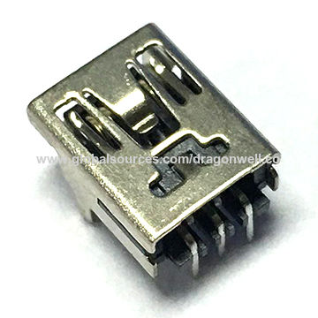 Buy Wholesale China Mini Usb 4-pin Connector Dip G/f Lcp Rohs & Mini ...