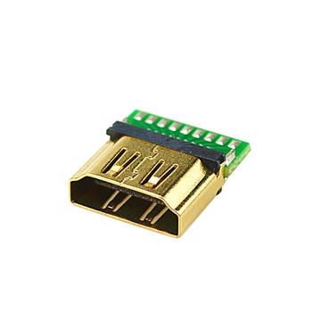 Buy Wholesale China Gold Plated A Type Hdmi Female Connector With Pcb ...