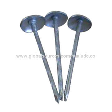 Galvanized roofing nail for corrugated sheet, roofing nail Hot ...