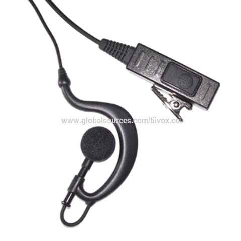 Buy Wholesale China Two-way Radio Headset, Two Wire Earpiece Kit With ...