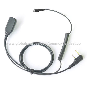 Two-way radio headset with quick disconnect connector for different ...