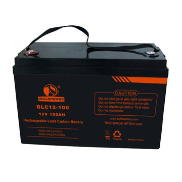 12V 100Ah deep cycle lead acid carbon solar battery 100Ah with 3000 ...