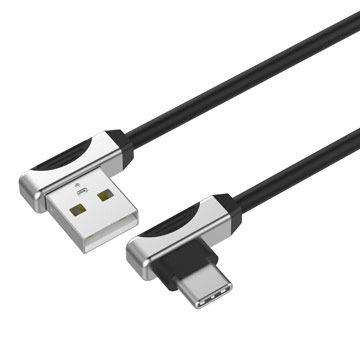 Angled type c cable, 90-degree USB to type c cable with zinc alloy ...