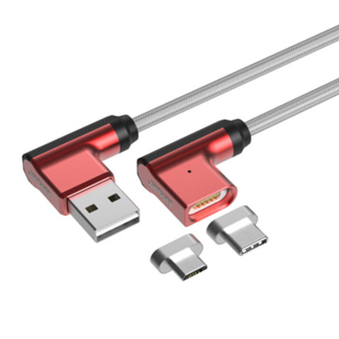 Magnetic cable, 3-in-1 braided cord with magnetic power detachable type ...