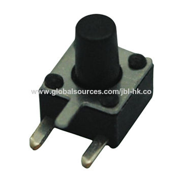 Right angle type 3 pins 4.*4.5mm tact switch 2.45mm diameter round ...