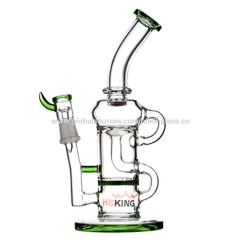 China Multi tube colorful recycler glass bong thickness water pipe ...