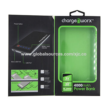 Customized Logo Printed Paper Power Bank Folding Magnetic Closure ...