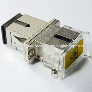 Buy Wholesale China Sc-sc Metal Optical Fiber Adapter With Transparent ...