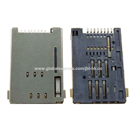 Buy Wholesale China Sim Card Connector 6+2 Pins Height=2.2mm Rohs ...