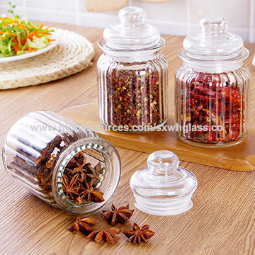 Buy Wholesale China Small Size Sweet Glass Candy Pot Food Jar Glass ...