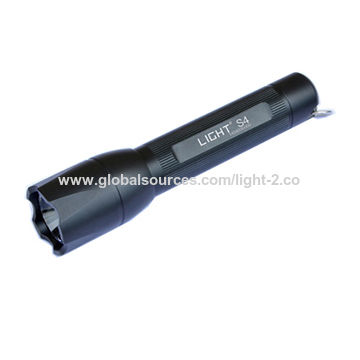 Sliding Focus Cree Led Flashlight With Aa Duracell Alkaline Battery ...