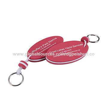 Custom Silkscreen Printed Logo Cheap EVA Foam Floating Keychain, EVA ...