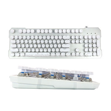 Buy Wholesale China Double-shot Injection Round Keycaps/ Cool Blue ...