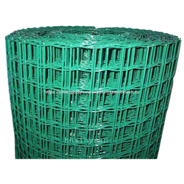 Hot-dipped Galvanized/PVC-coated Welded Wire Mesh with RAL 6005 Green ...