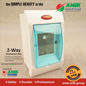 Buy Wholesale Bangladesh 2 Way Plastic Mcb Distribution Box & 2 Way ...
