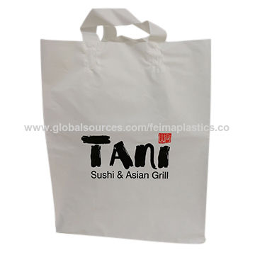 Square Bottom PE Carrier Bag/PE Shopping Bag, plastics bag printed PE ...