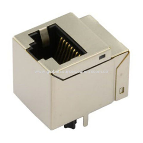 China POE RJ45 Fastjack Vertical with 10/100Base-T Magnetic HFJV1-RP48-L12RL on Global Sources ...