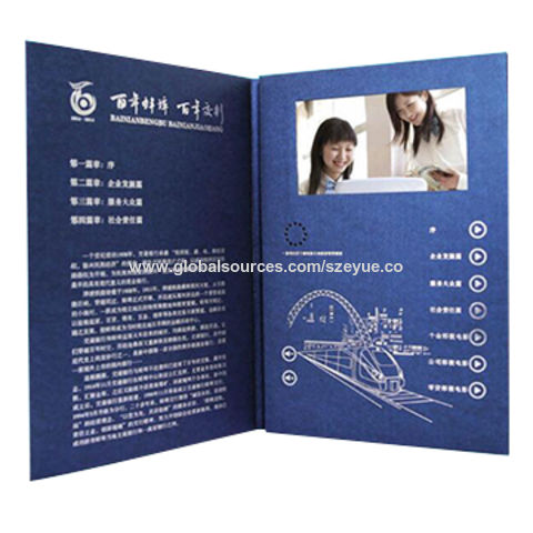 Buy Wholesale China 7-inch Lcd Screen Video Brochure For Advertising ...