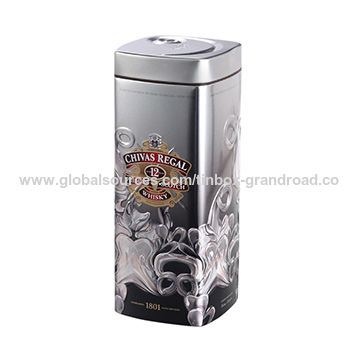 Buy Wholesale China Liquor Rectangular Metal Tin Box & Liquor ...