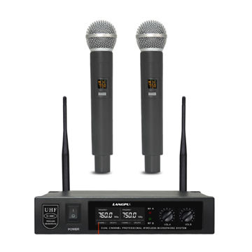 Buy Wholesale China Dual Channels Wireless Microphone & Dual Channel ...