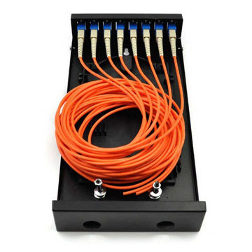 China8 ports fiber optic terminal box SC adapter multi-mode patch cord ...