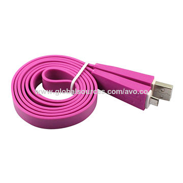 Buy Wholesale China Usb Am To Micro Flat Cable With Rohs Mark, 2.0 ...