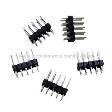 China Pin header connector, double rows, 5 pins, 2.54mm pin distance ...