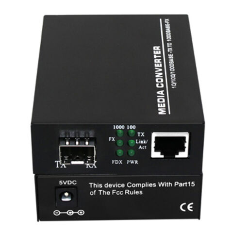 10m 100m 1000m Switch Gigabit Fiber To Rj45 Converter Sfp Media ...