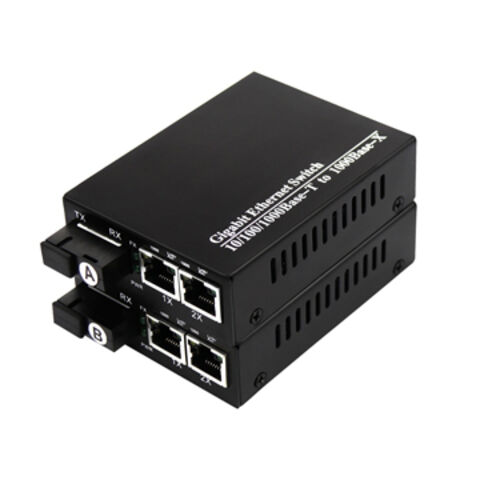 10m 100m 1000m Switch Single Fiber 2-port Media Converter Mc With 1x9 ...