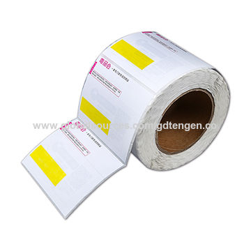 Buy Wholesale China Customized Printed Adhesive Sticky Label Roll ...